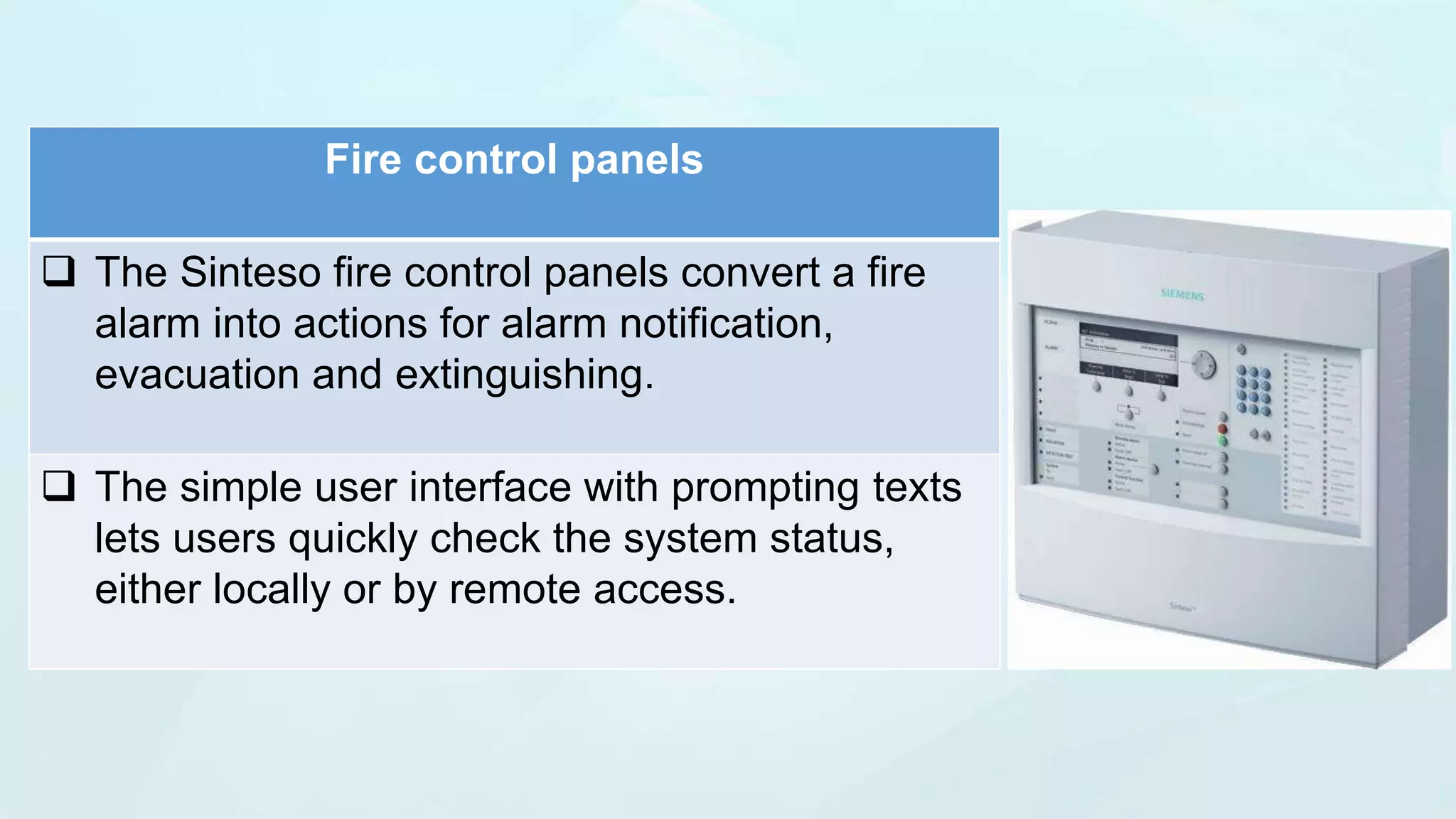 Fire safety solutions for clean rooms. | PPTX