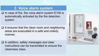 Fire safety solutions for clean rooms. | PPTX