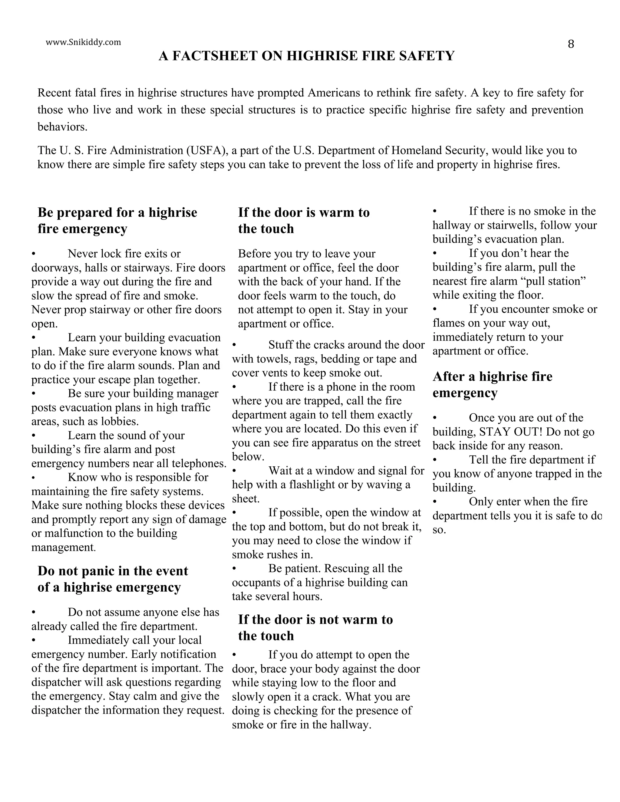 Fire Safety Tips | PDF