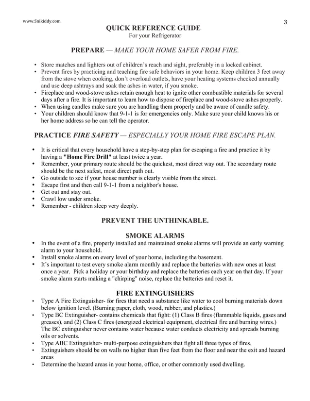 Fire Safety Tips | PDF