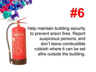 Workplace fire prevention and safety tips | PPSX