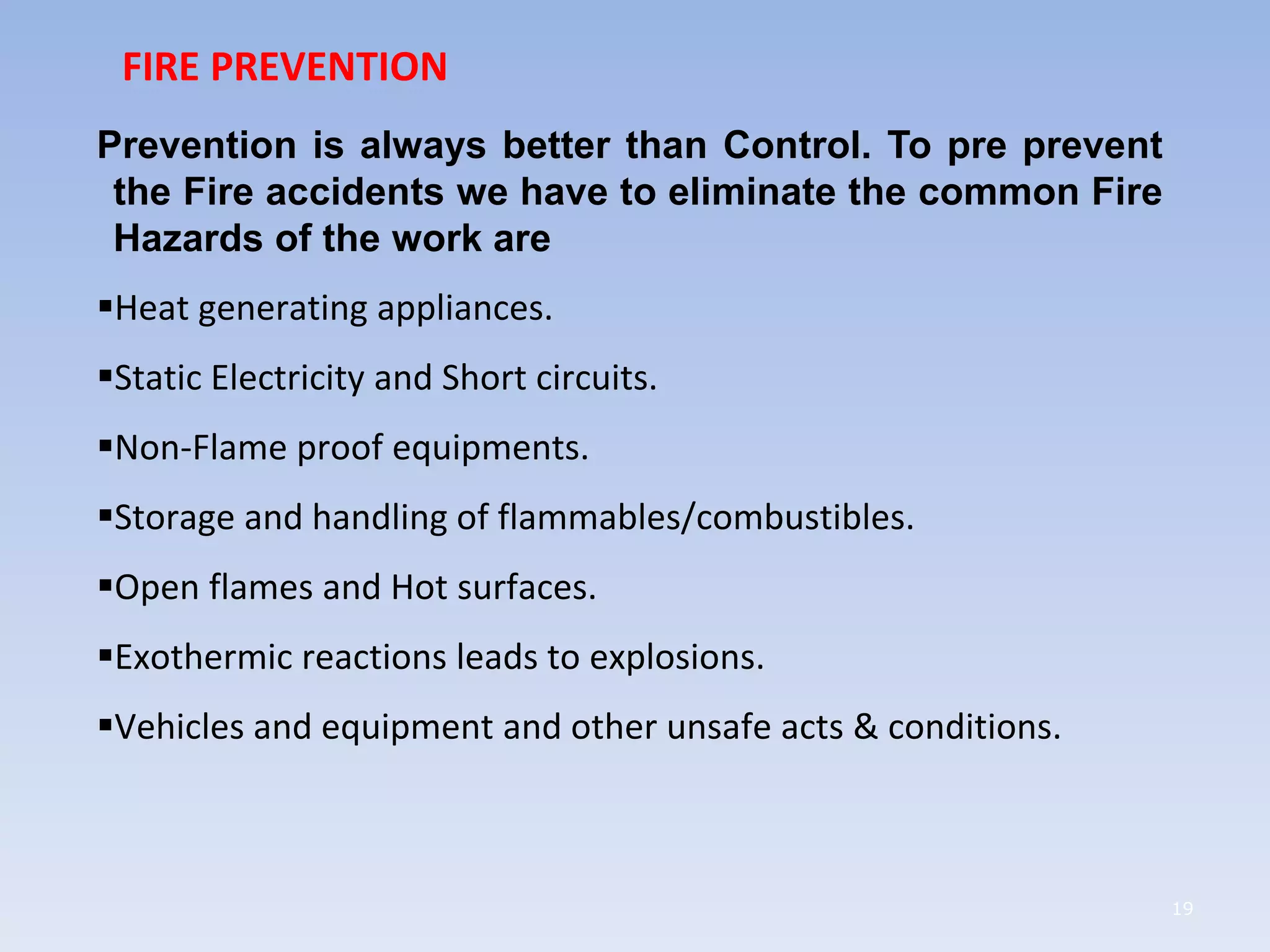 Fire & safety training | PPTX