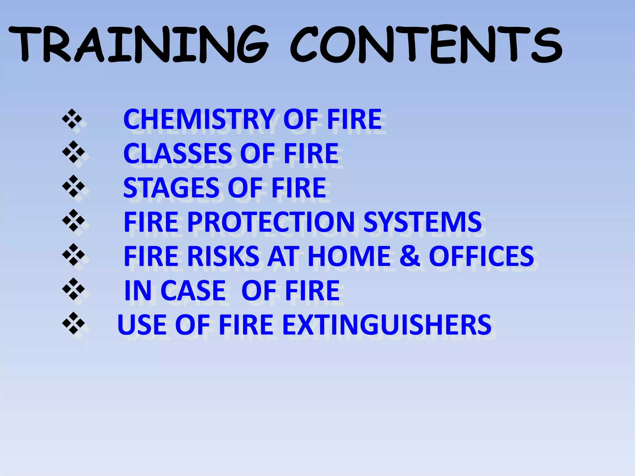 Fire & safety training | PPTX