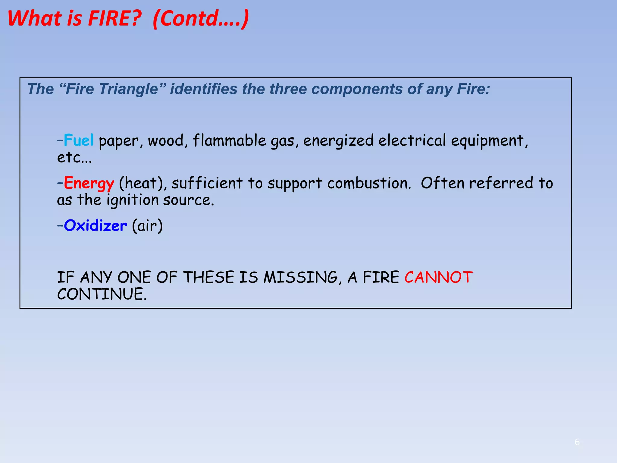 Fire & safety training | PPTX