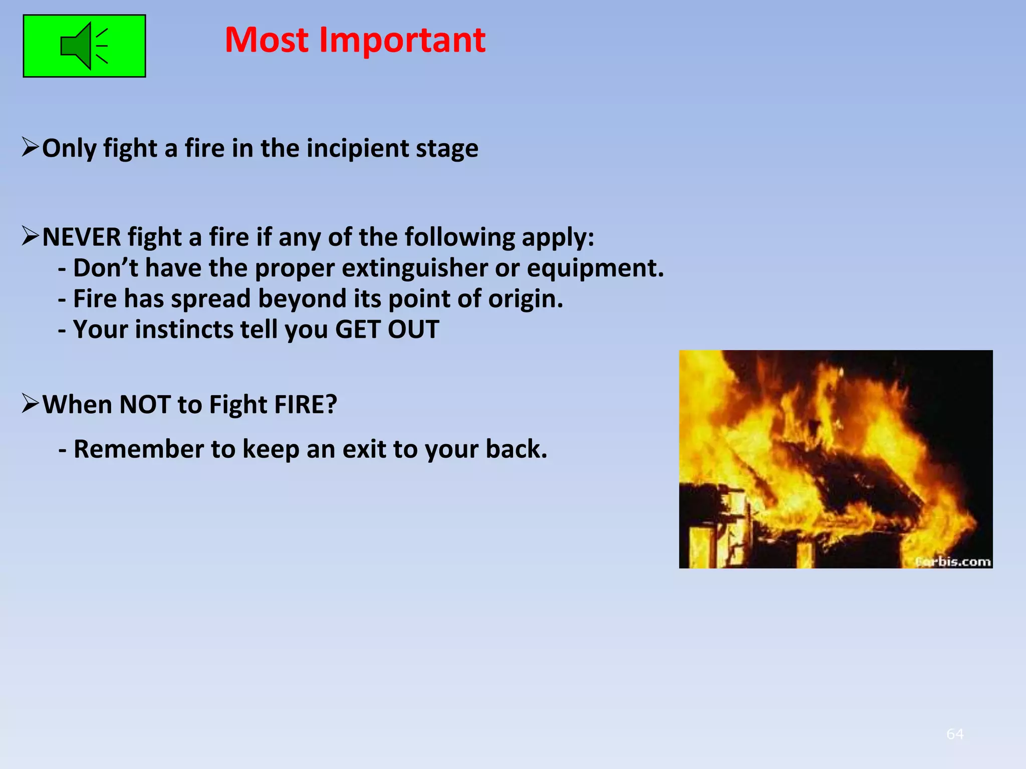 Fire & safety training | PPTX