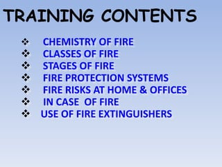 Fire & safety training | PPTX