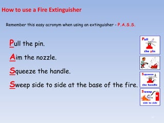 Fire & safety training | PPTX