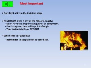 Fire & safety training | PPTX