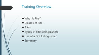 Fire Safety Training Presentation | PPTX