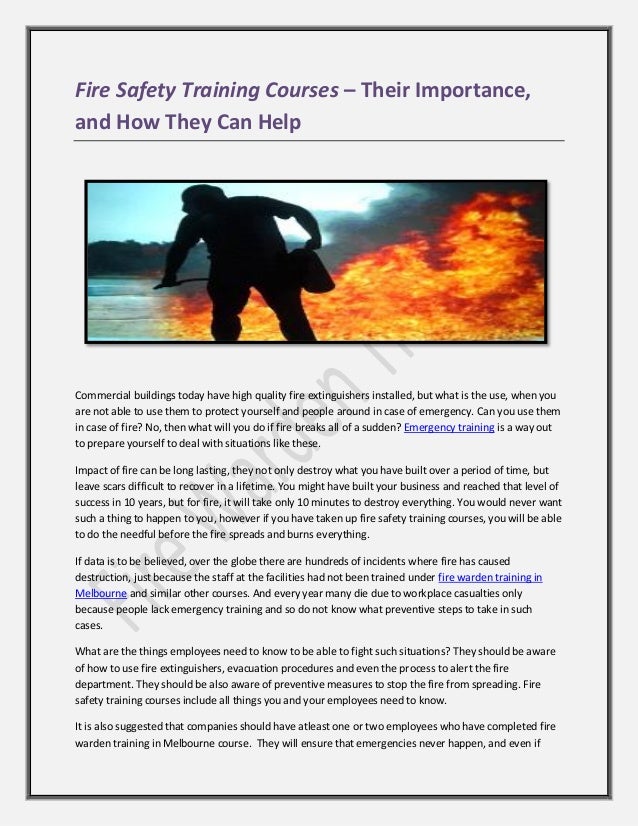 Key Factors Of Fire Safety Training – The Journey of Sweeney 038