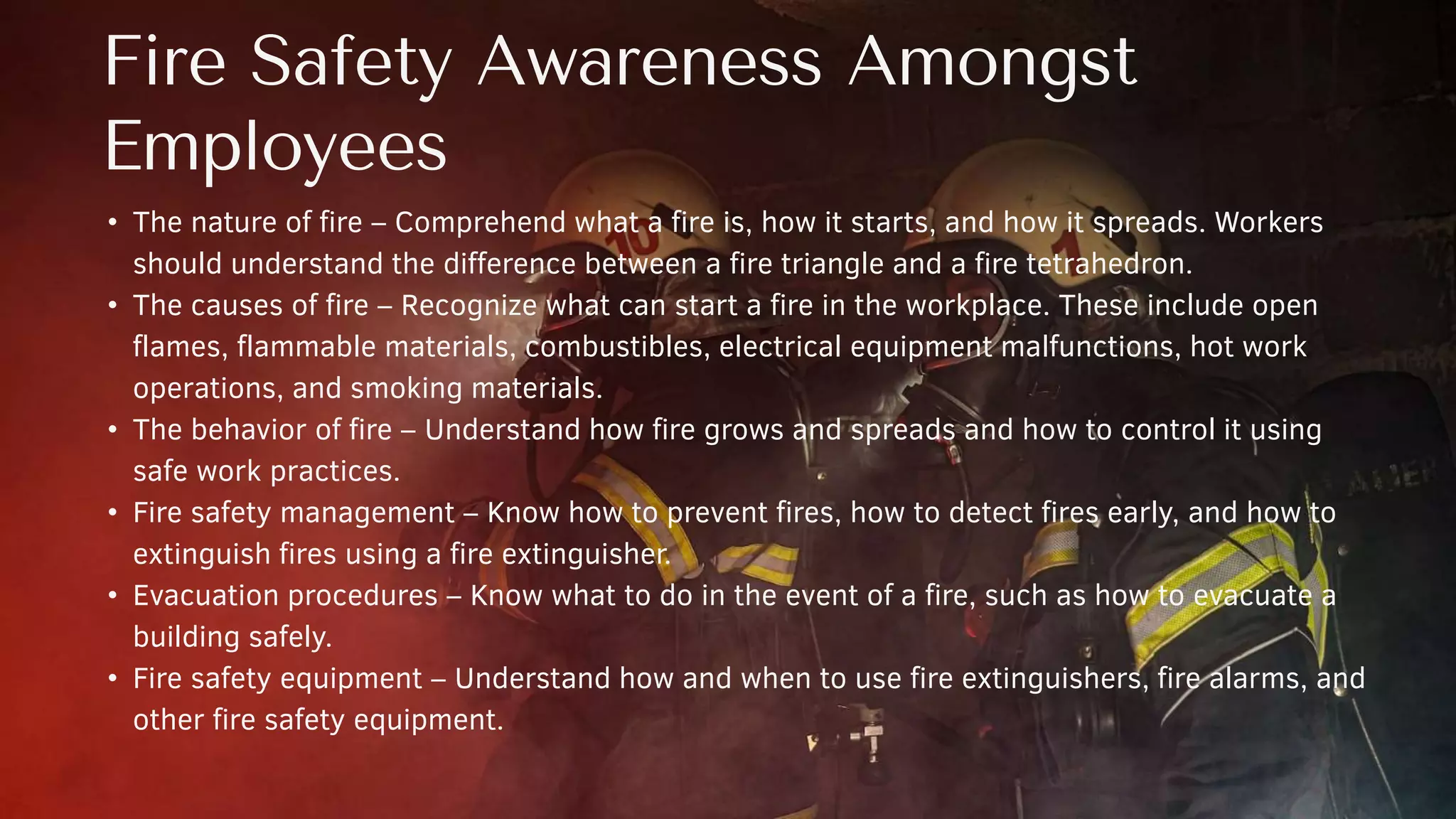 Fire Safety Training Ensuring Safety and Awareness | PPTX