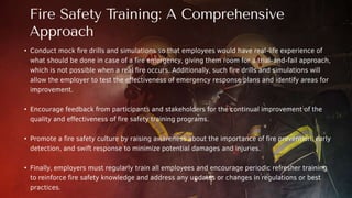 Fire Safety Training Ensuring Safety and Awareness | PPTX