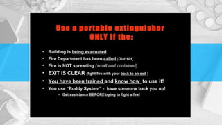 Fire safety training module | PPTX