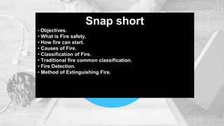 Fire safety training module | PPTX