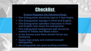 Fire safety training module | PPTX