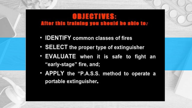 Fire safety training module | PPTX