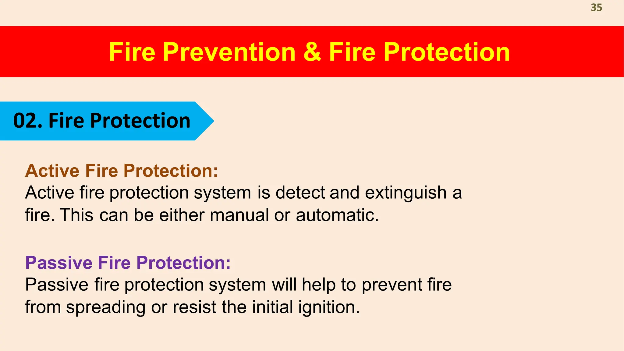 FIRE PREVENTION AND FIRE PROTECTION SAFETY TRAINING PPT | PPTX