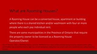 Fire safey of rooming houses | PPTX