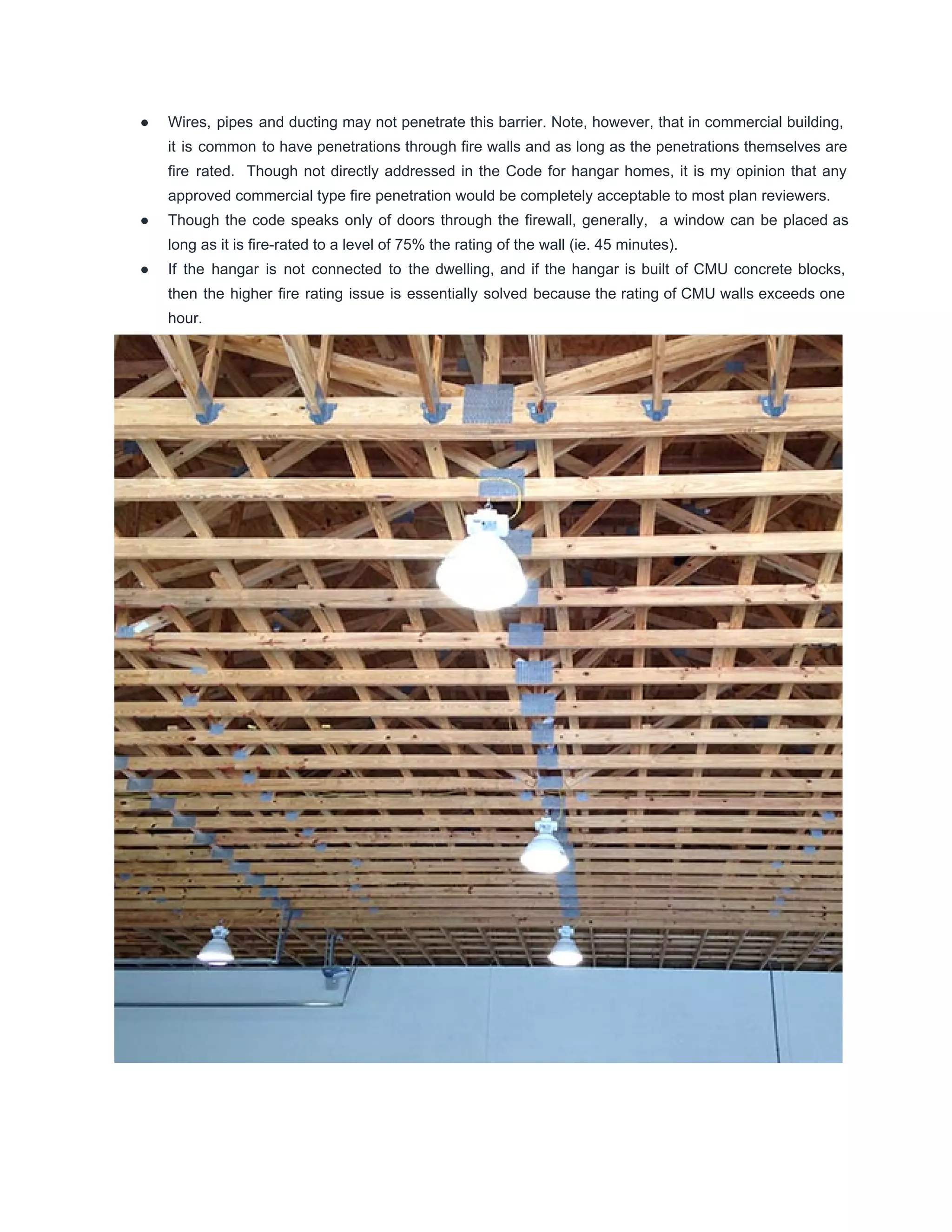 Fire separation requirements in hangar home design and construction | PDF