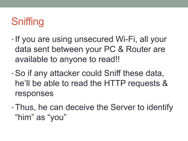 Firesheep & HTTPS, Explained! | PPT