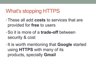 Firesheep & HTTPS, Explained! | PPTX | Web Development | Internet