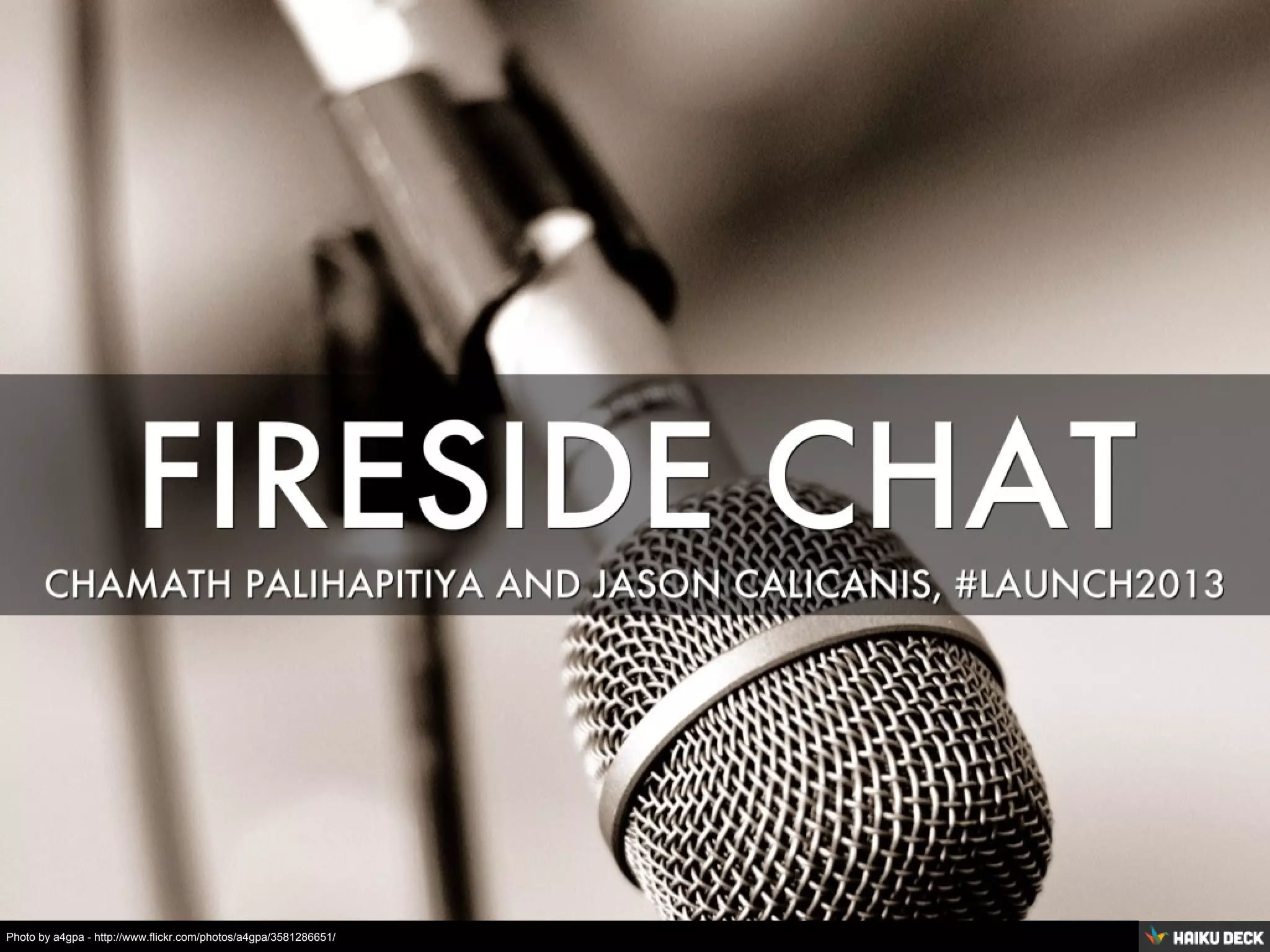 Fireside Chat with Chamath Palihapitiya | PDF