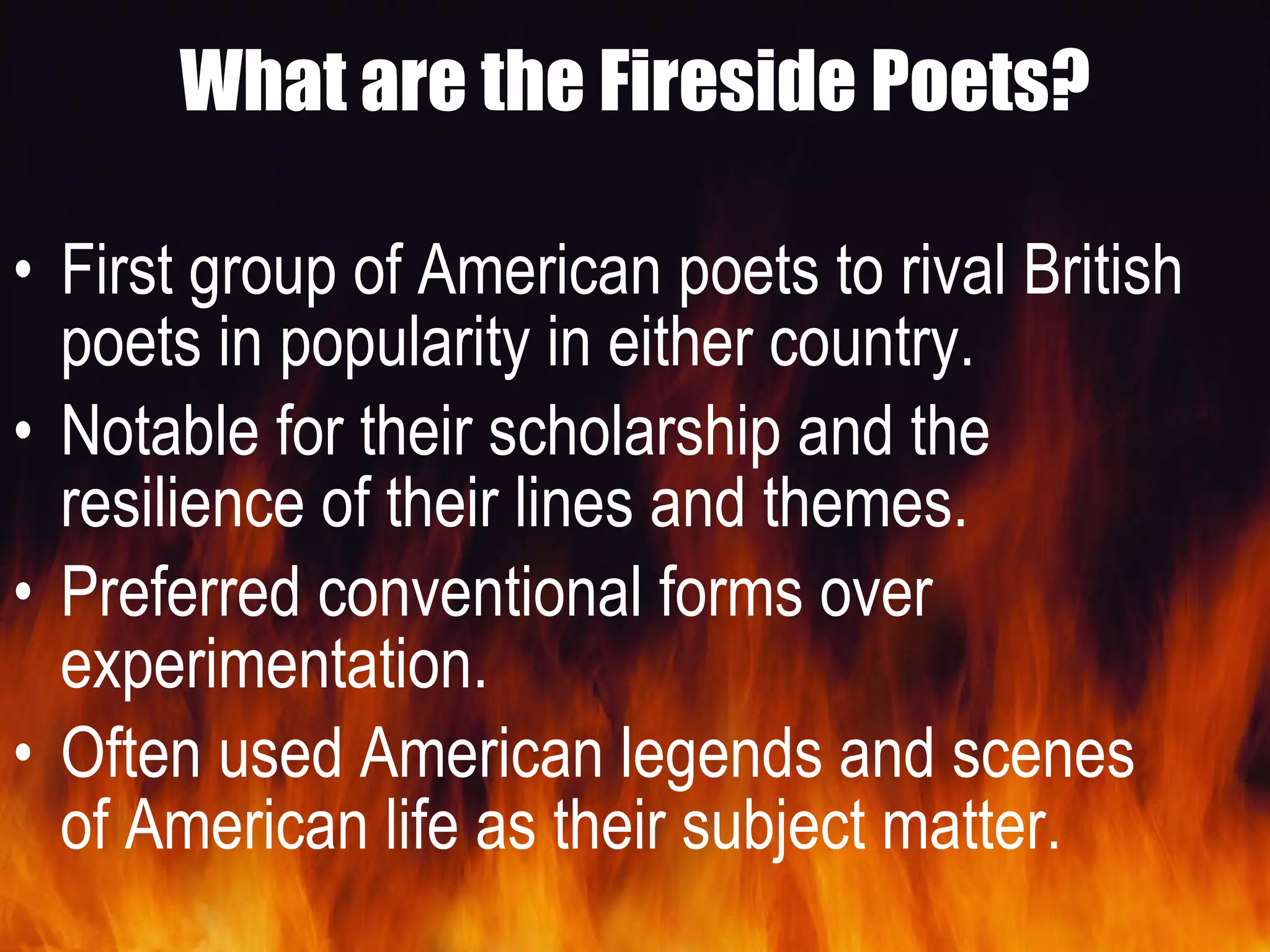 Fireside Poetry | PPT