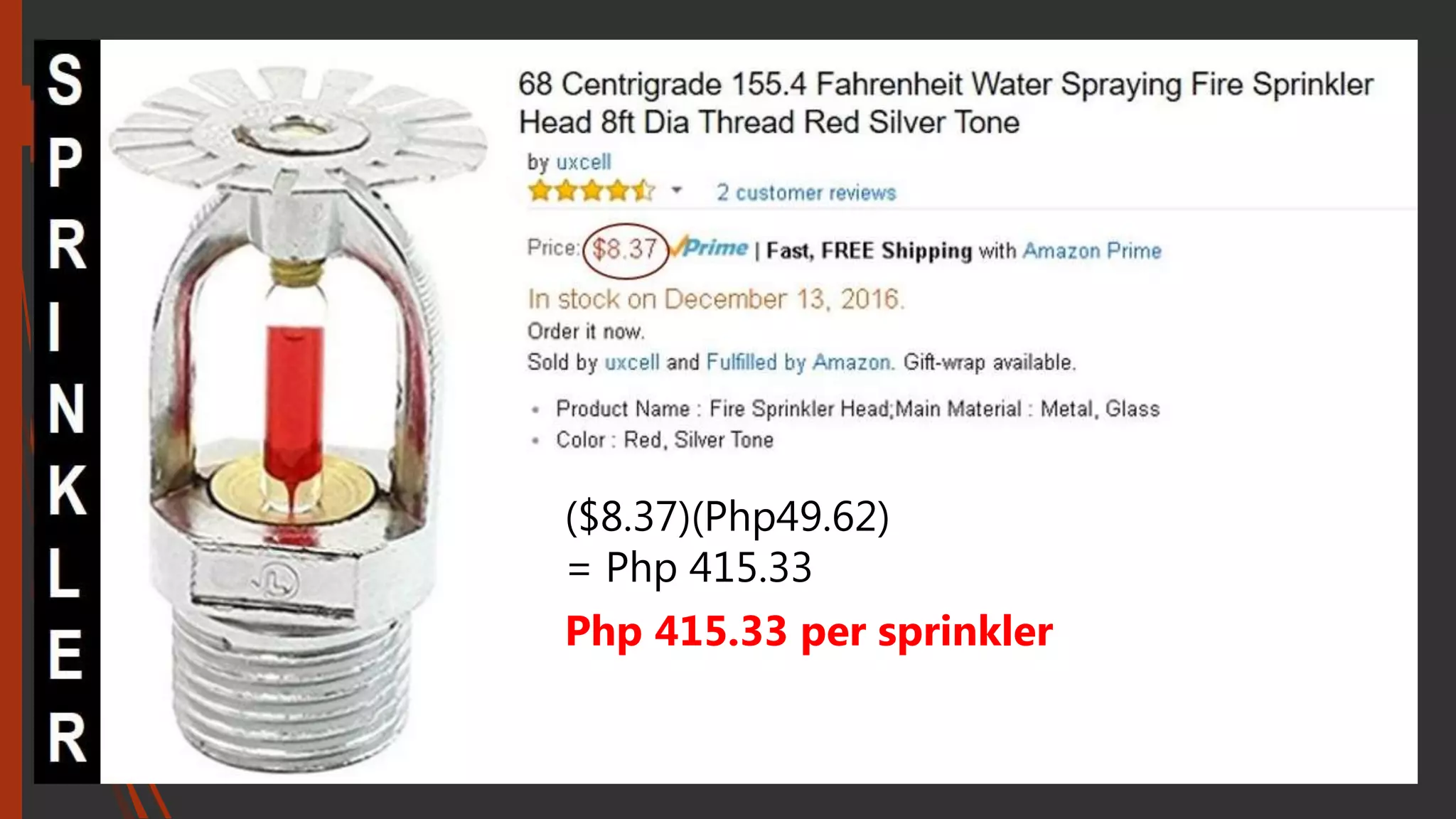 Fire Sprinkler System | PPT