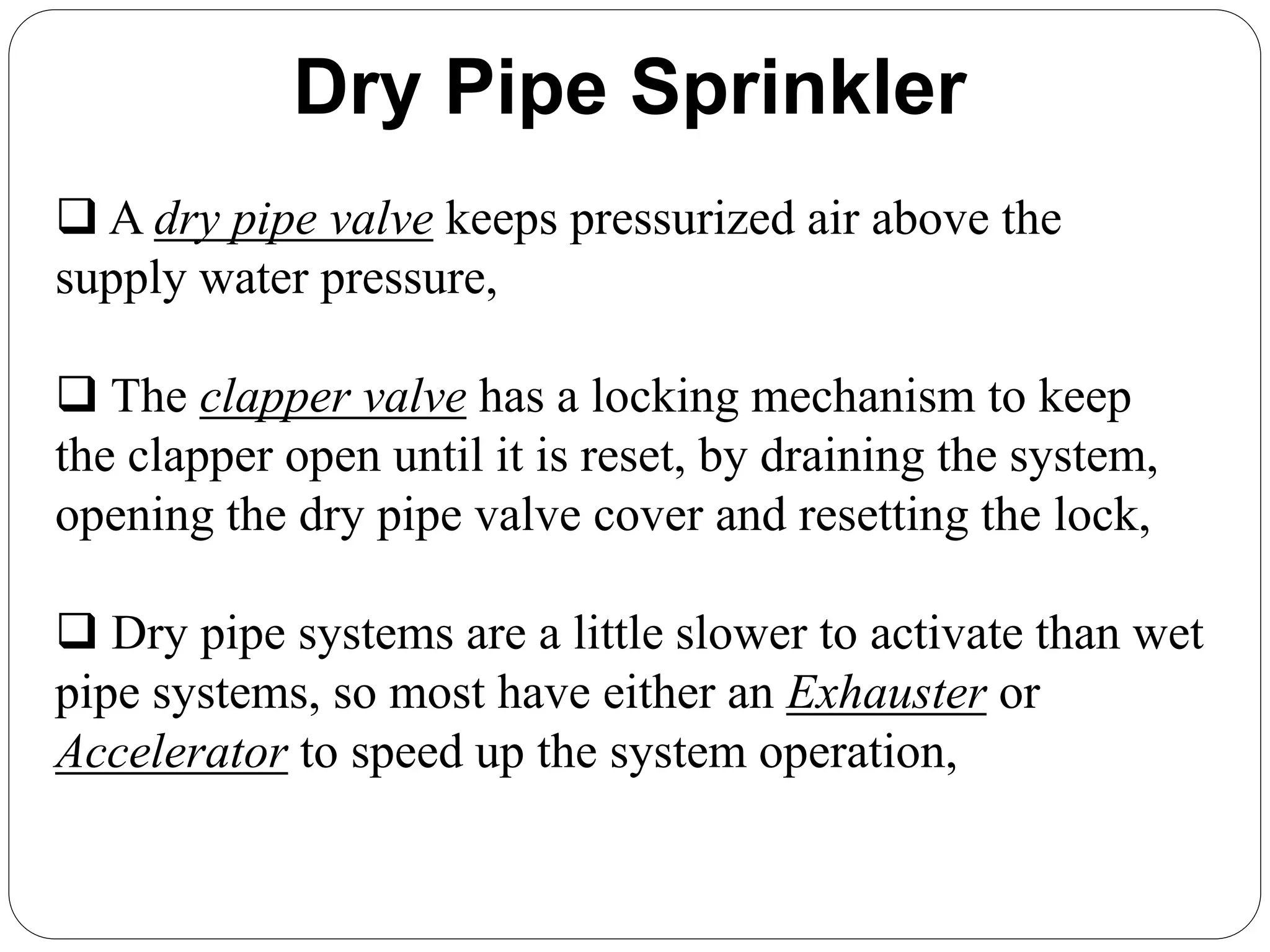 Fire sprinkler systems | PPT