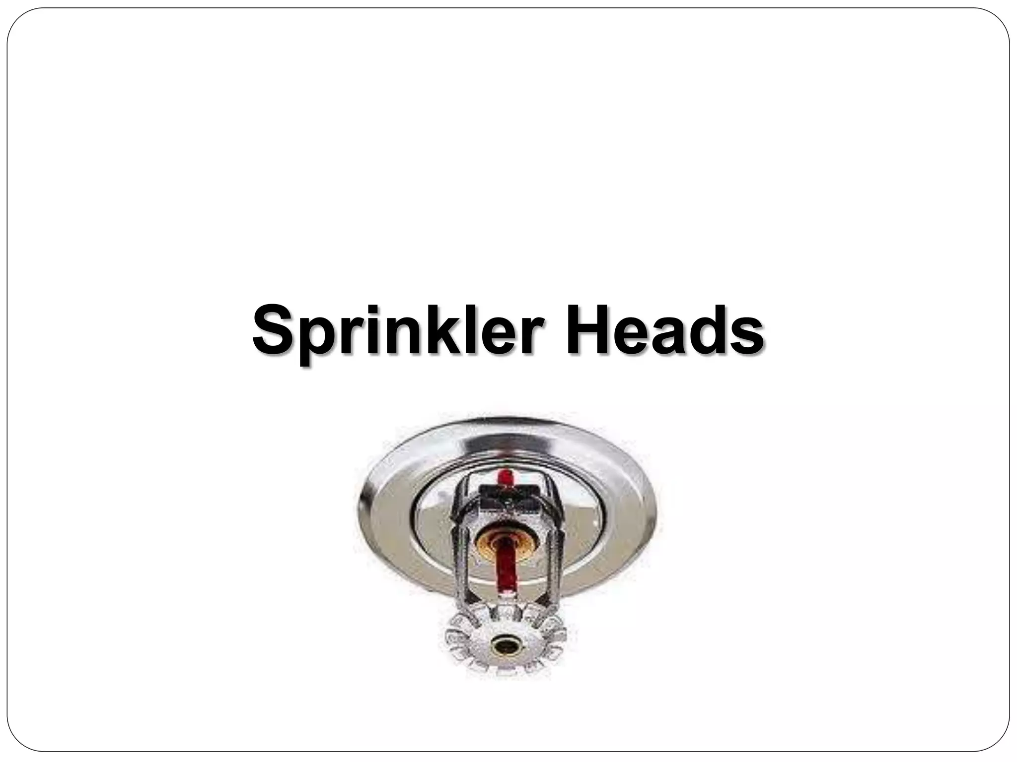 Fire sprinkler systems | PPT