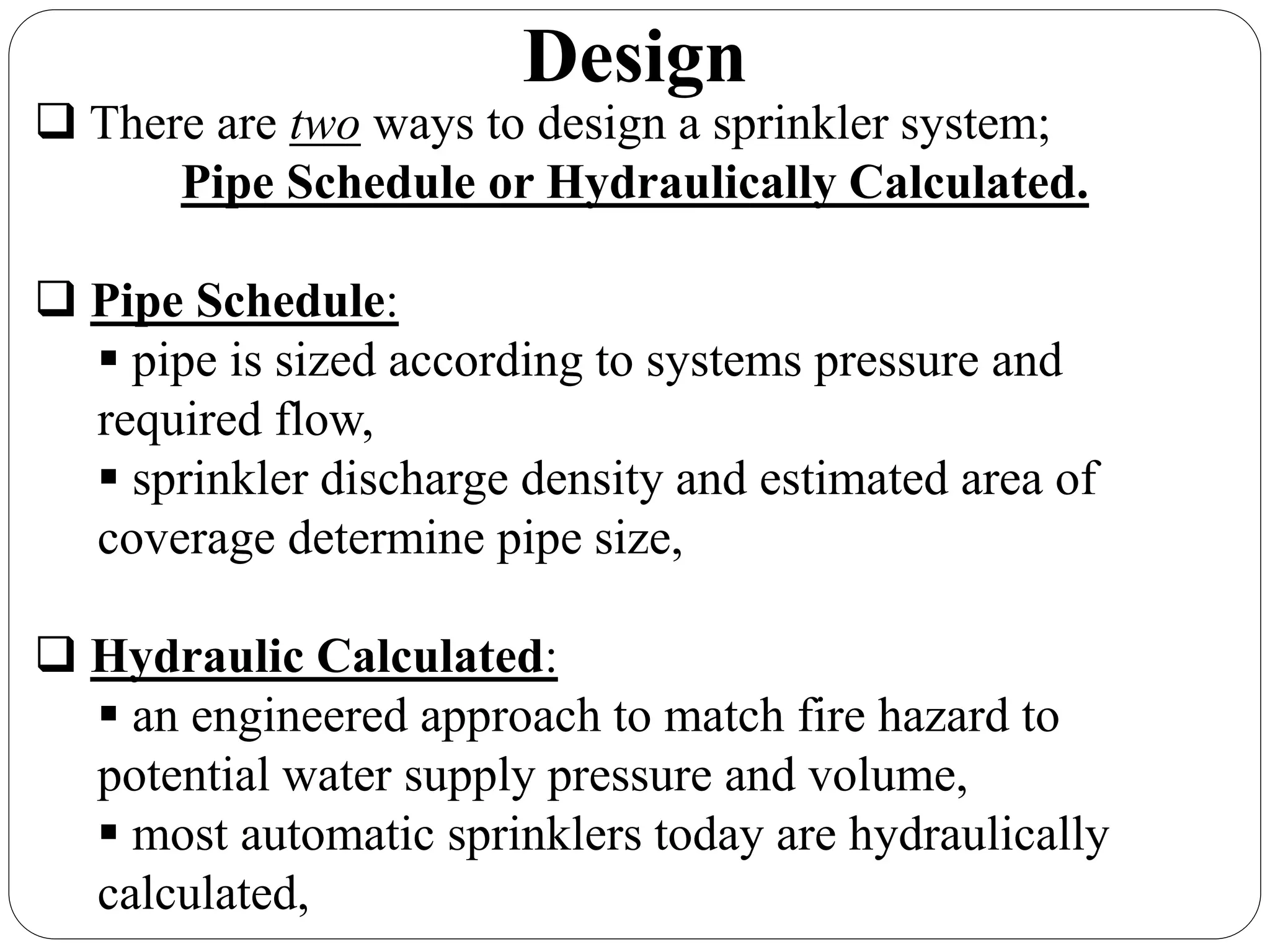 Fire sprinkler systems | PPT
