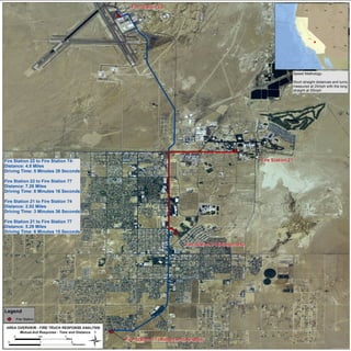 Fire station - fire truck - driving response analysis | PPT