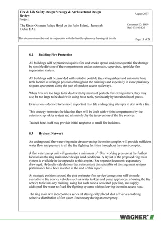 Fire strategy&arch rev rixos palm | PDF