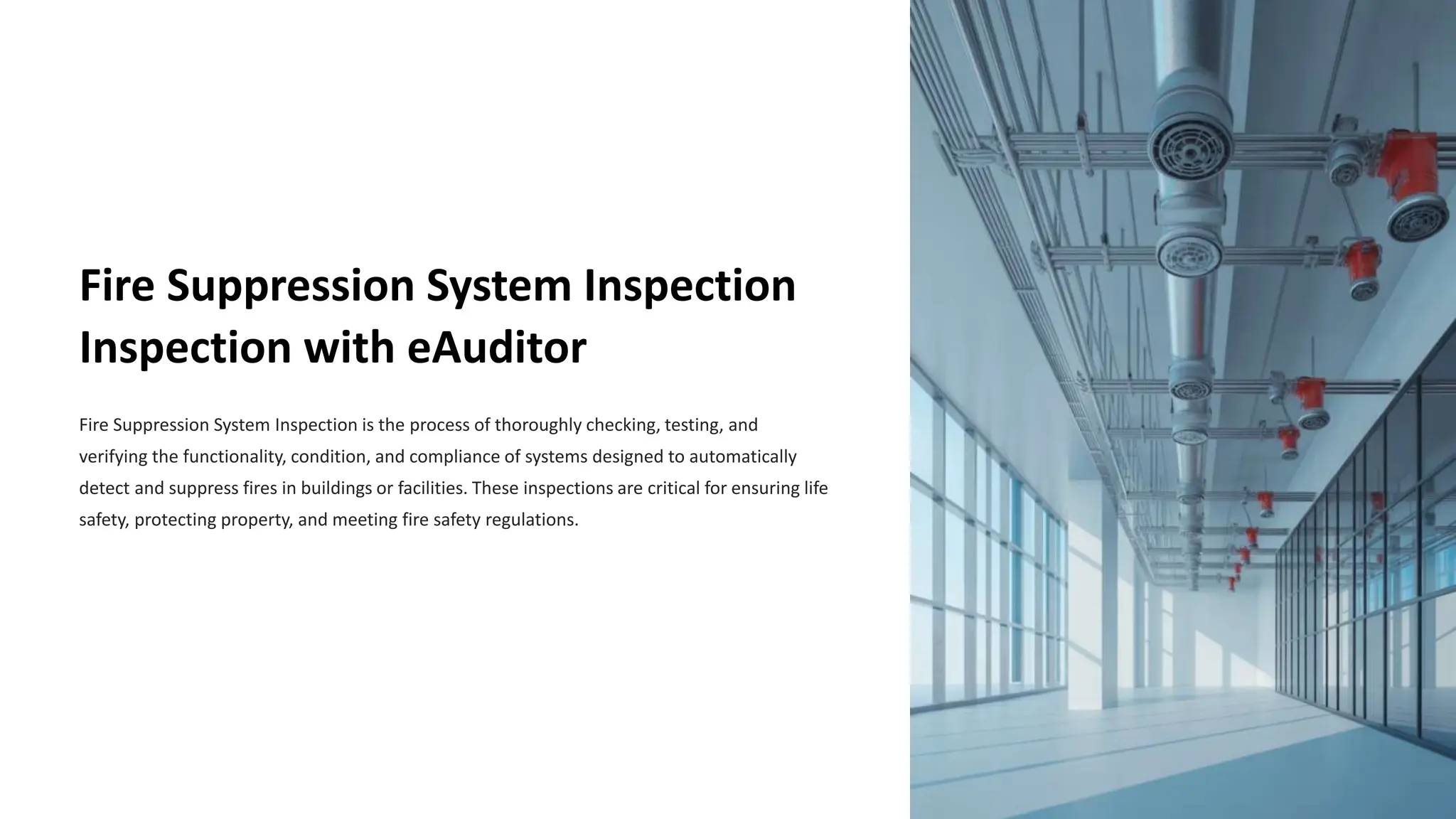 Fire Suppression System Inspection with eAuditor Audits and inspection ...