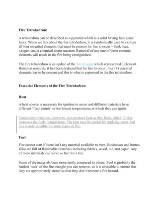 Fire tetrahedron | PDF