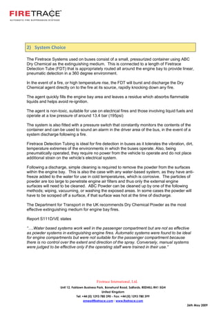 Firetrace Buses 1 | PDF