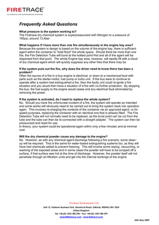 Firetrace Buses 1 | PDF