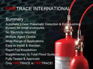 Firetrace Presentation | PPSX
