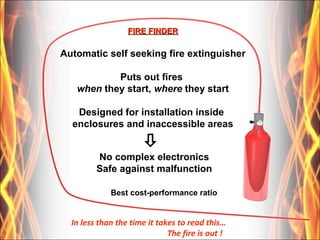 Polymer Tube Firetrace Based Automatic Fire Detection and Suppression ...