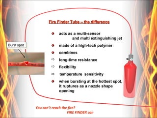 Polymer Tube Firetrace Based Automatic Fire Detection and Suppression ...