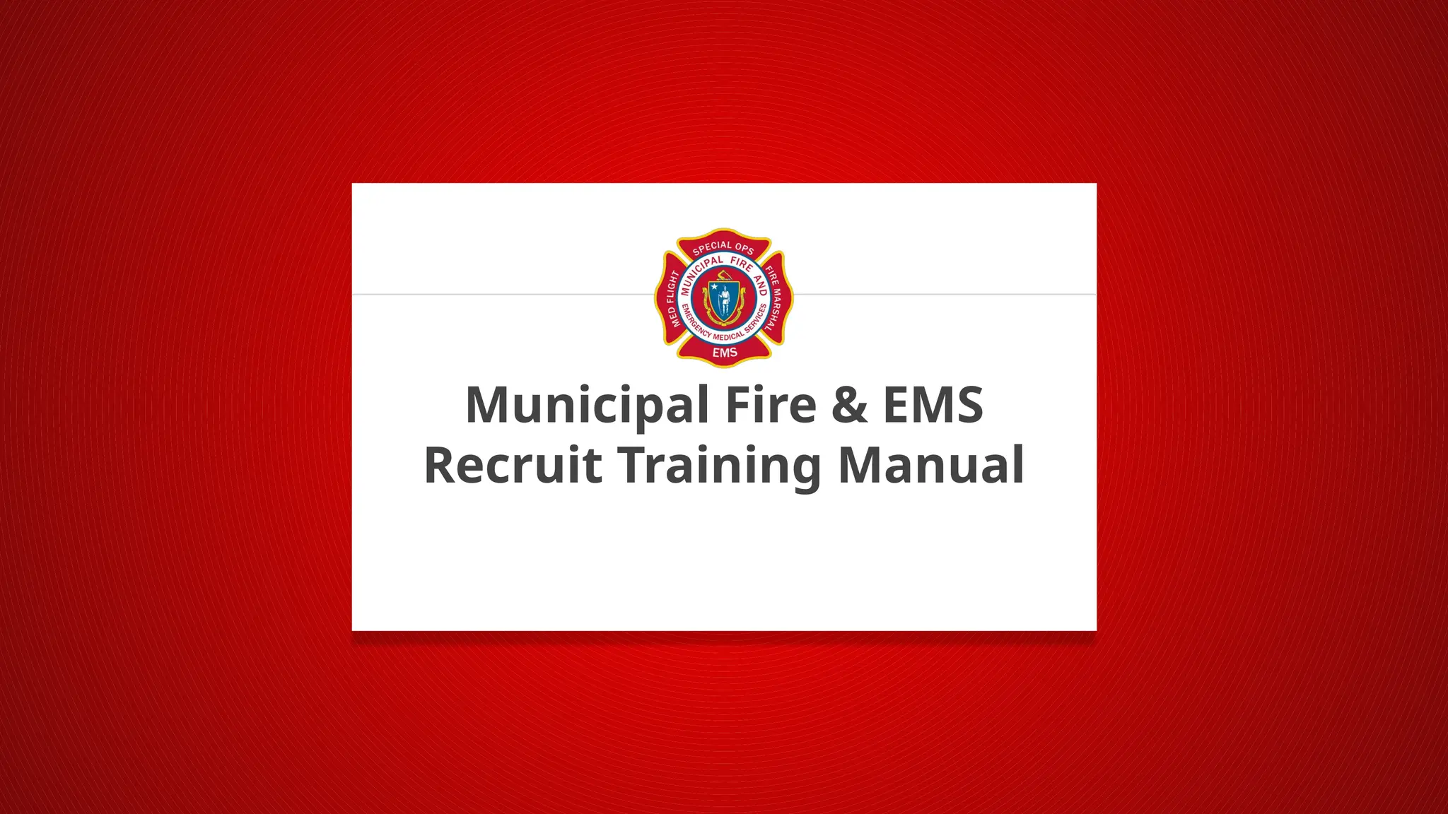 MFE Training Manual for FiveM Fire Departments | PPTX