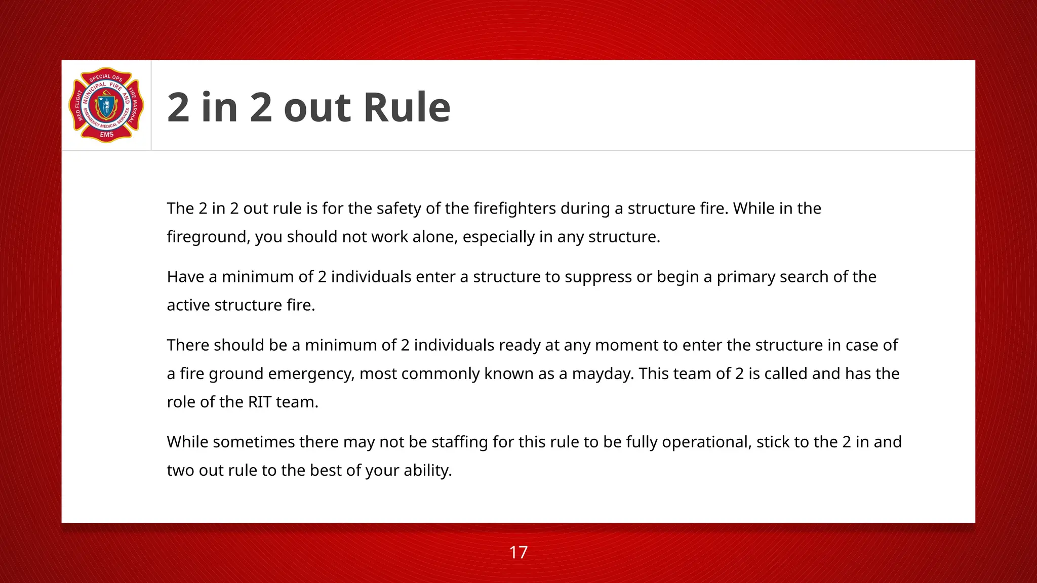 MFE Training Manual for FiveM Fire Departments | PPTX