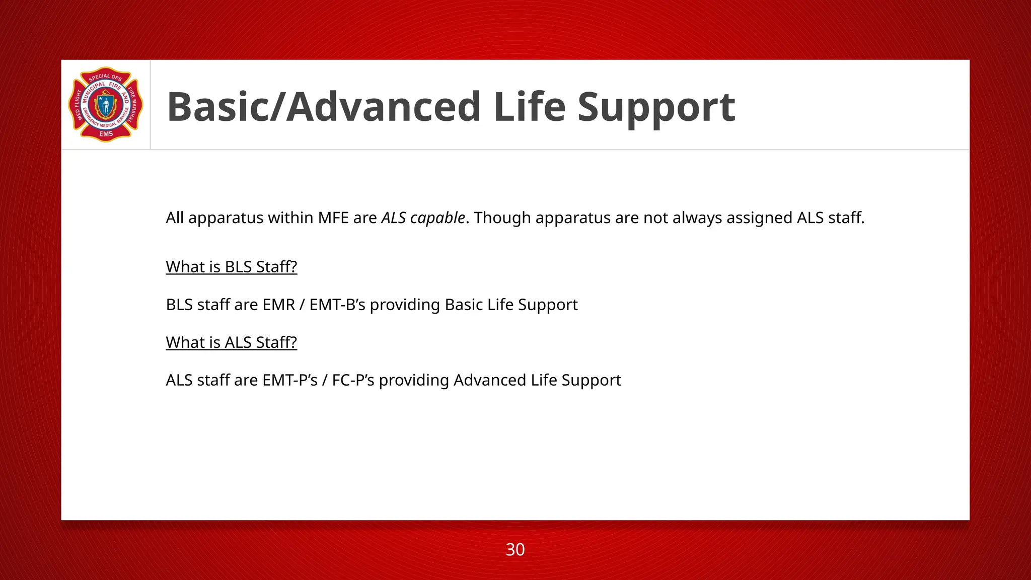 MFE Training Manual for FiveM Fire Departments | PPTX