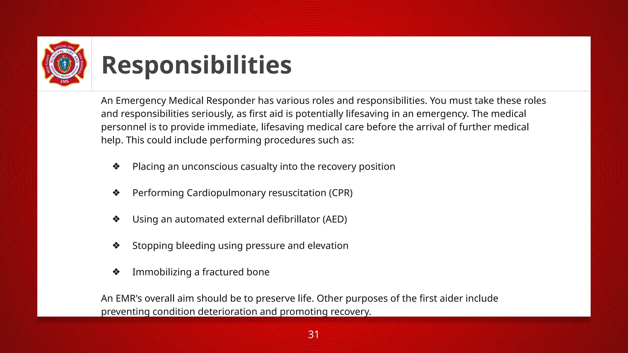 MFE Training Manual for FiveM Fire Departments | PPTX