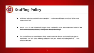 MFE Training Manual for FiveM Fire Departments | PPTX