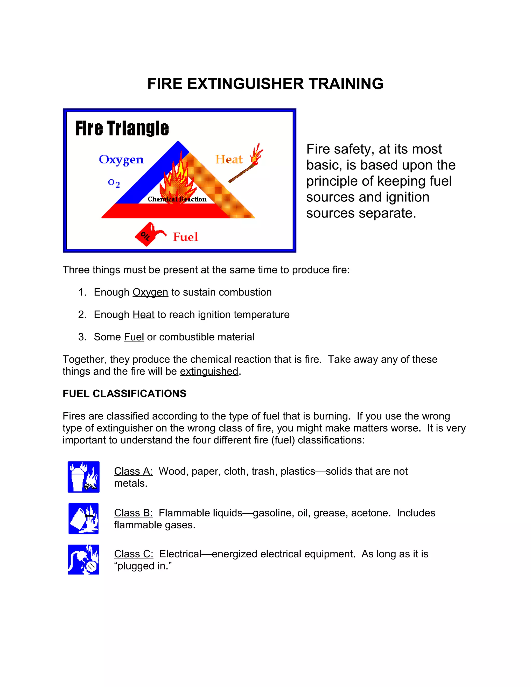 Fire training manual document | PDF