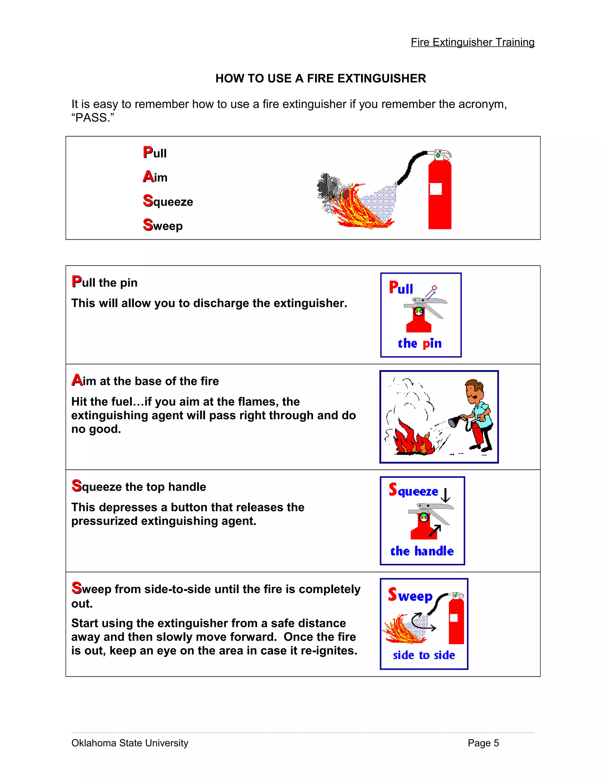 Fire training manual document | PDF