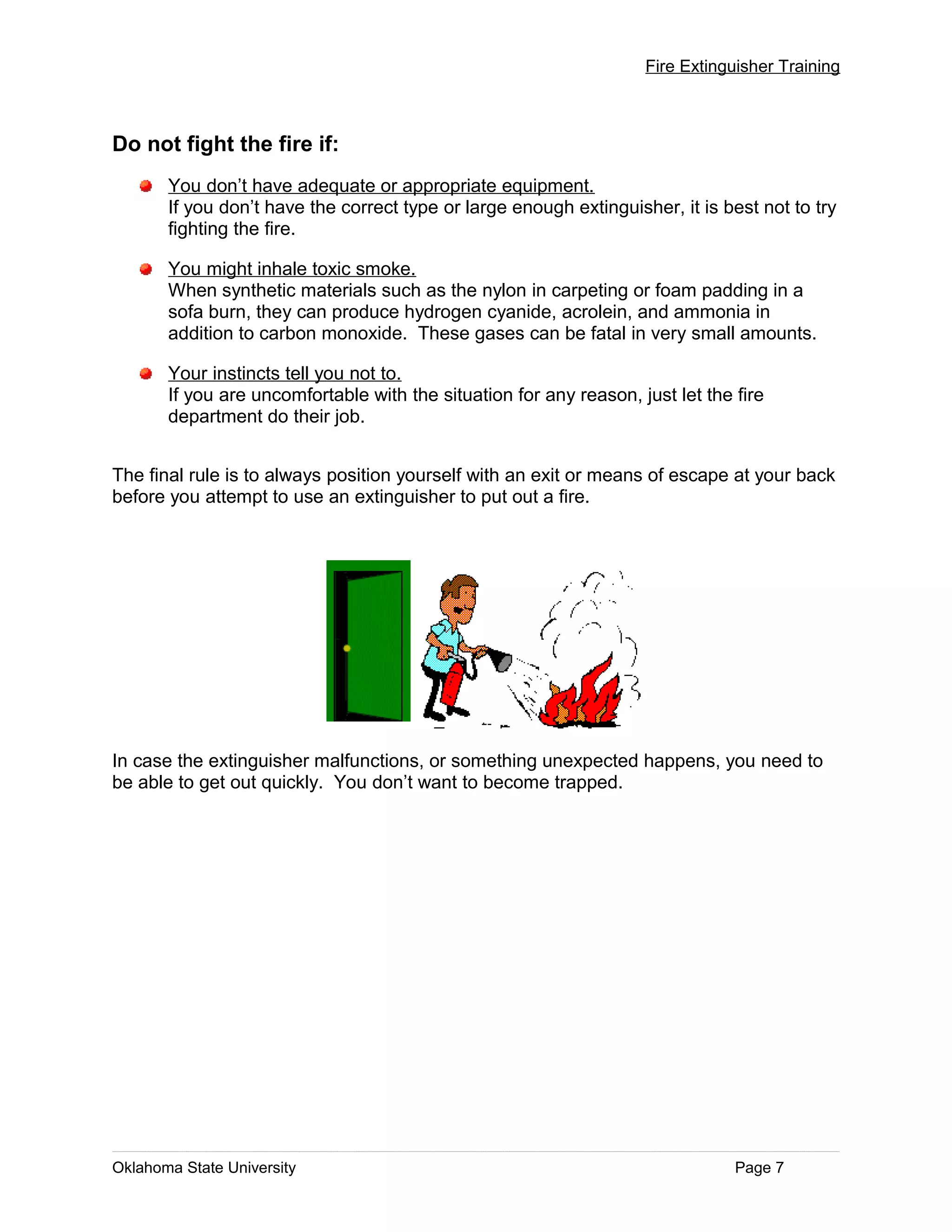 Fire training manual document | PDF
