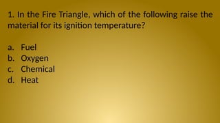 fire triangle.pptx disaster readiness and risk reduction | PPT