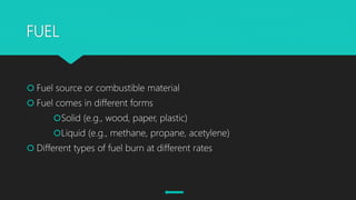 Fire triangle and causes of fire | PPTX